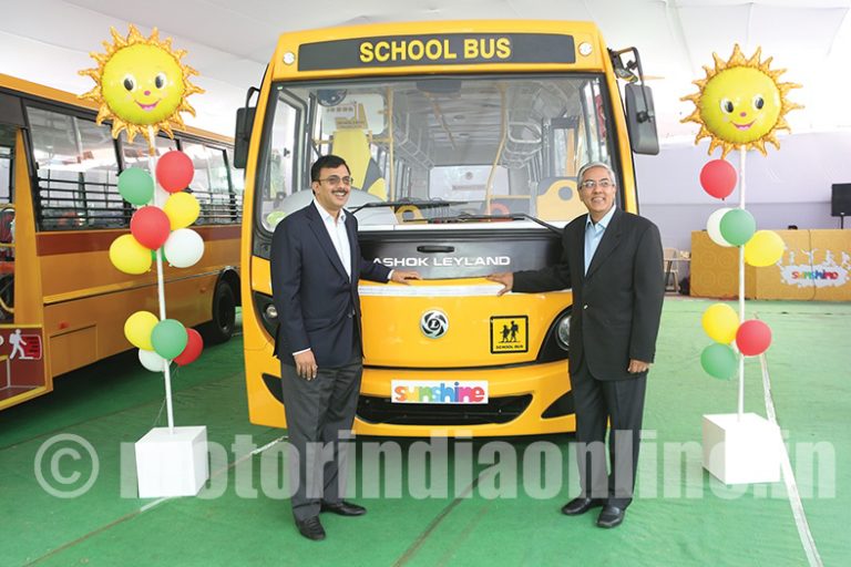 Ashok Leyland launches next-gen school bus Sunshine in Vijayawada ...