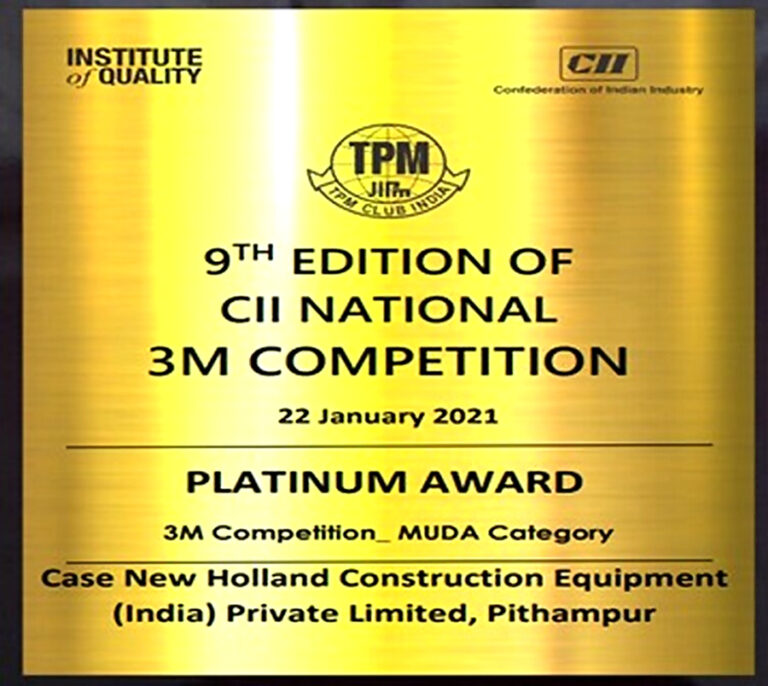 CASE’s Pithampur plant wins CII Award for lean manufacturing practices ...