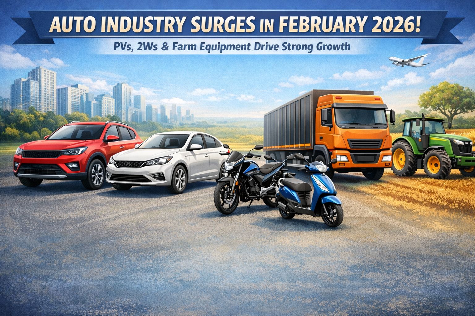 Auto Industry Posts Strong February Surge as PVs, 2Ws, Farm Equipment ...